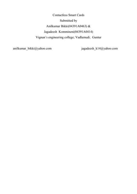 Embedded system in Smart Cards | PPT