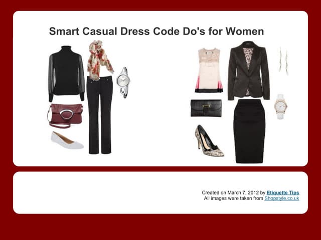 Smart casual outfit | PPTX
