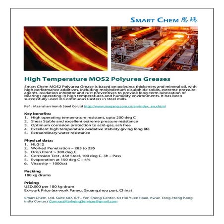 Smartchem High Temperature Greases from Project Sales Corp, India | PDF ...