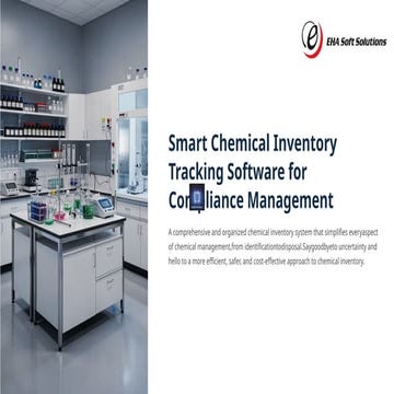 Smart Chemical Inventory Tracking Software for Compliance Management | PPTX