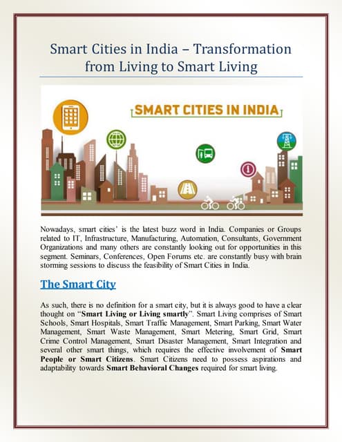 PPT on SMART city | PPTX