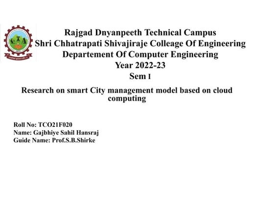 174 Iot 15cs81 Module 5 Smart Cities Pptx Pptx