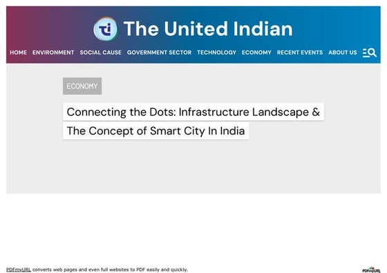 Top 10 Smart Cities in India: Driving the Smart City Mission | PDF