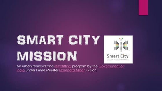 PPT on SMART city | PPTX