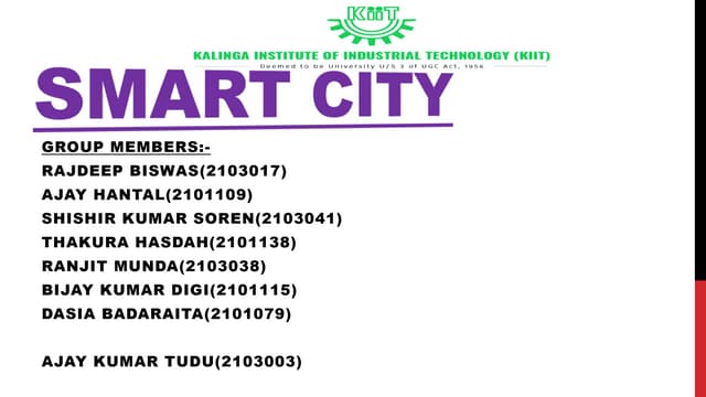Smart City Rajdeep Biswas 1pptx