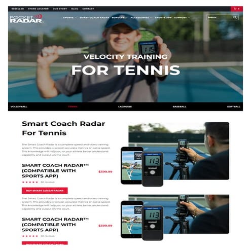 Smart Coach Radar For Tennis - Pocket Radar | PDF
