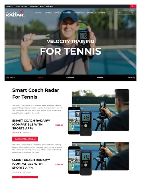 Pocket Radar Inc., Devices for sports games at Santa rosa, ca 95403