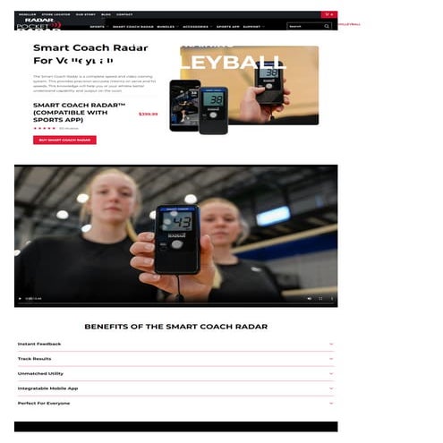 Smart Coach Radar For Volleyball - Pocke Radar | PDF