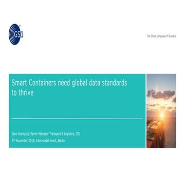 Smart containers need global data standards to thrive | PDF