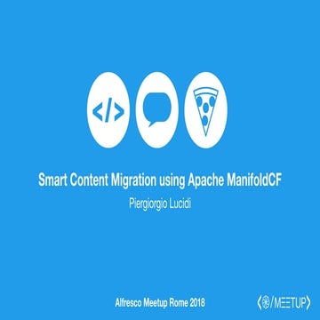 Smart Content Migration Using Apache Manifoldcf Pdf Computing