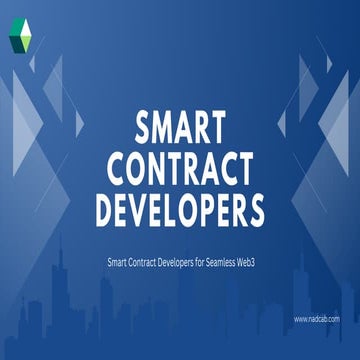 Professional Smart Contract Developers.. | PDF