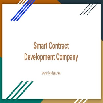 Smart contract development company | PPT