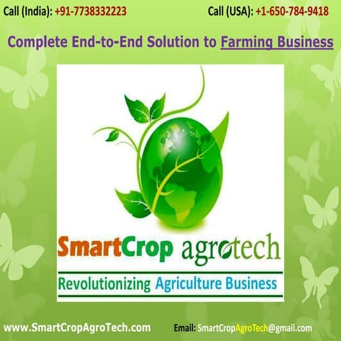 Smart Crop Agro Tech Pvt Ltd - Official Presentation | PPTX