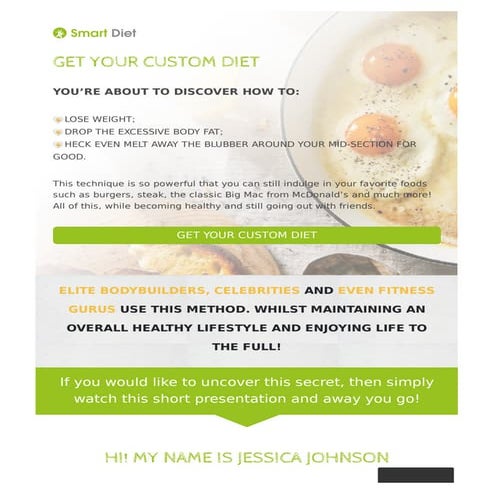 Smart Diet Formula by Jessica Johnson | PDF