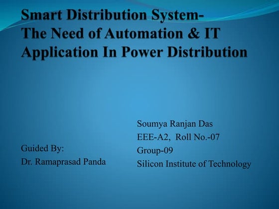 The Advanced Distribution Management System (ADMS) | PDF
