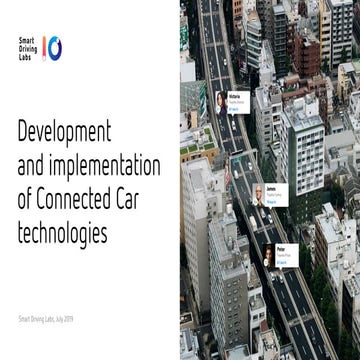 Connected car solution and E-call system for OEM by Smartdriving | PDF