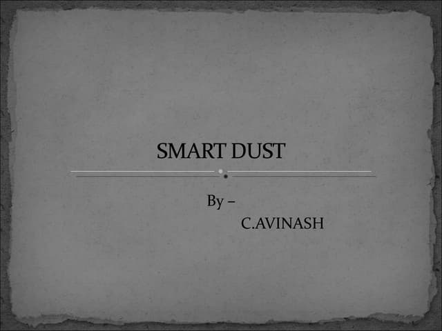 SMART DUST | PPTX