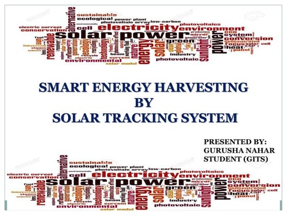 Solar tracking system | PPTX