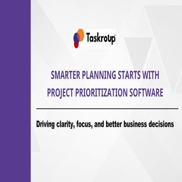 Smarter Planning Starts with Project Prioritization Software.docx