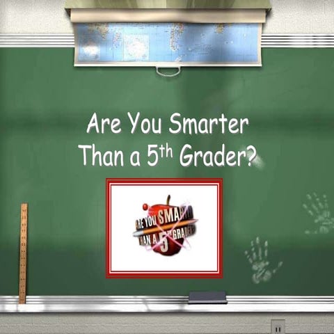 Smarter than a 5th grader template | PPT