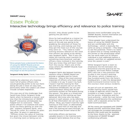 SMART Essex Police case study | PDF