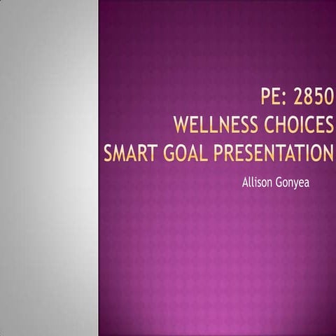 Smart goal presentation | PPTX