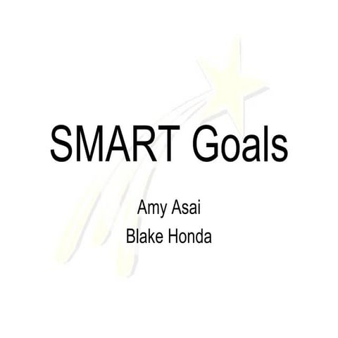 Smart goals | PPT