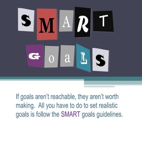 Smart goals ppt | PPT