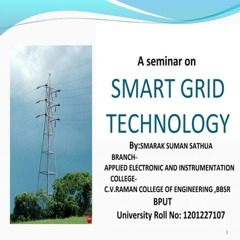 Smart grid ppt | PPTX