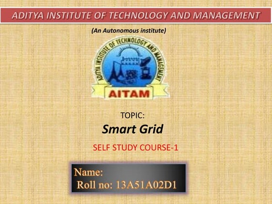 Smart grid presentation | PPT Smart grid presentation | PPT