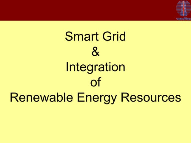 Smart grid ppt | PPTX