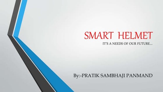 SMART HELMET (3).pptx | Computer Peripherals | Computing