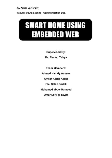 Home automation using IoT | PPTX