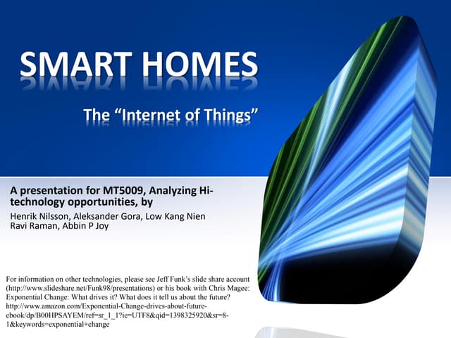 Smart homes presentation | PPTX