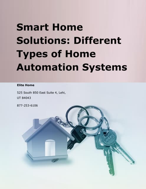 Home Automation Products and Suppliers in UAE | PPT