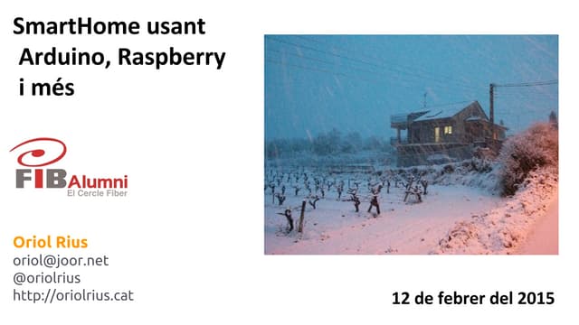 Smart Home Usant Openhab Arduino Raspberry Pi I Més Ppt 1389