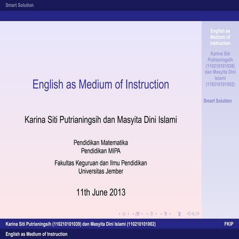 Smart karina dan masyita | PPT