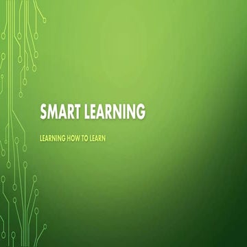 Smart learning part 1 | PPT