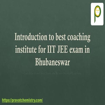 Smart Learning, Sure Success – IIT JEE Coaching in Bhubaneswar.ppsx