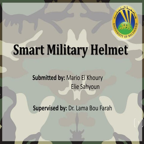 Smart military helmet using arduino | PDF