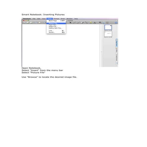 Smart Notebook Inserting Pictures | PDF