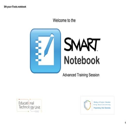 Smart notebook advanced training part 1 | PDF | Laptops | Computing