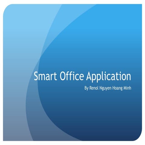 THE SMART OFFICE USING IOT | PPTX