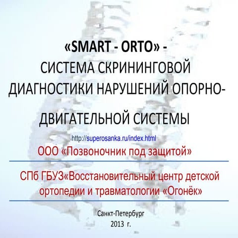 Smart orto | PPT | Physical Therapy | Wellness