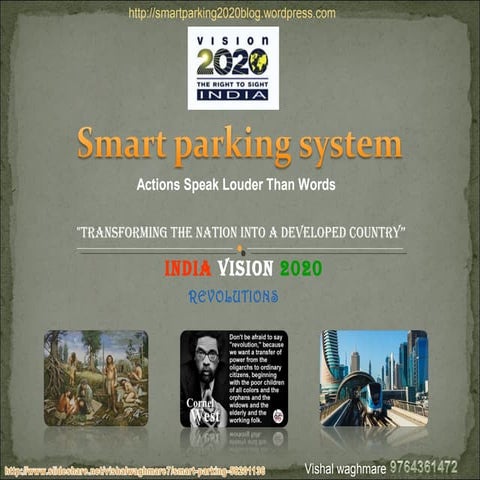 Smart parking 2020 vision | PPT