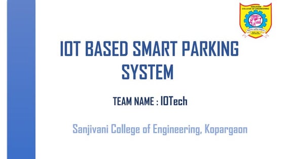 SMART CAR-PARKING SYSTEM USING IOT | PPTX