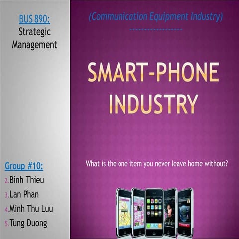 Smartphone industry-and-apples-i phone-analysis | DOC | Smartphones ...