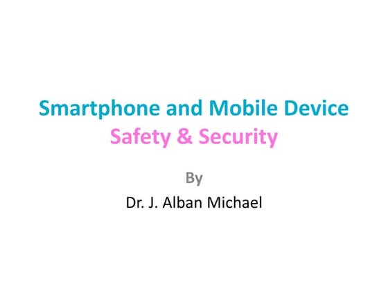Mobile security and what it means to you bb | PPT