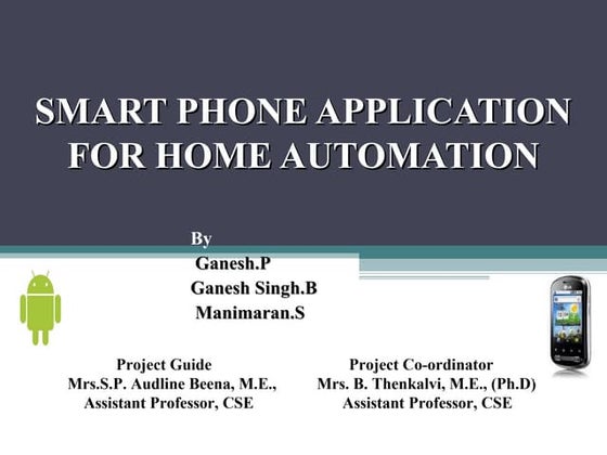 smart home automation system | PPT