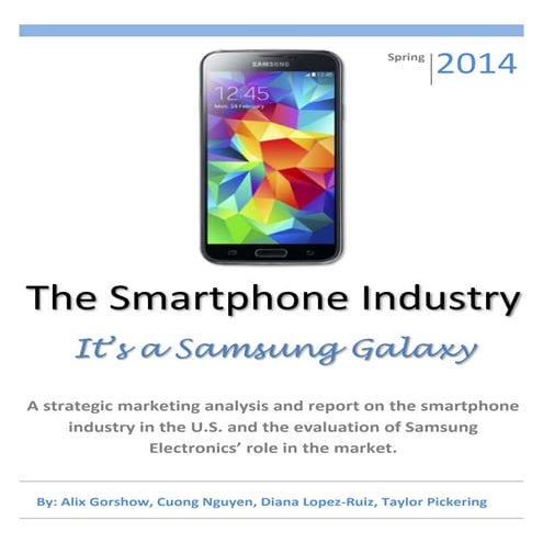 Smartphone Industry Marketing Analysis | DOCX